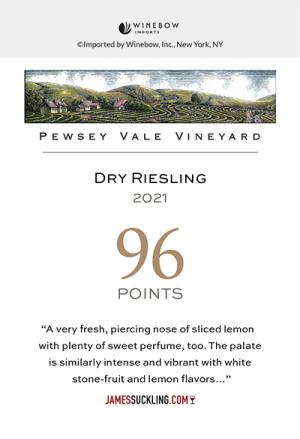 Pewsey Vale Dry Riesling 2021 Shelf Talker | Winebow