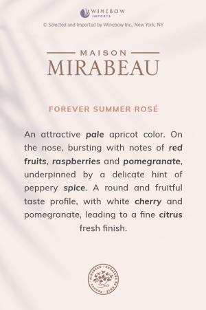 Mirabeau Forever Summer Shelf Talker | Winebow